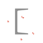 8x13.75 stainless steel standard C channel | Stainless Structurals